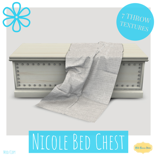 Second Life Marketplace {obd} Nicole Bed Chest